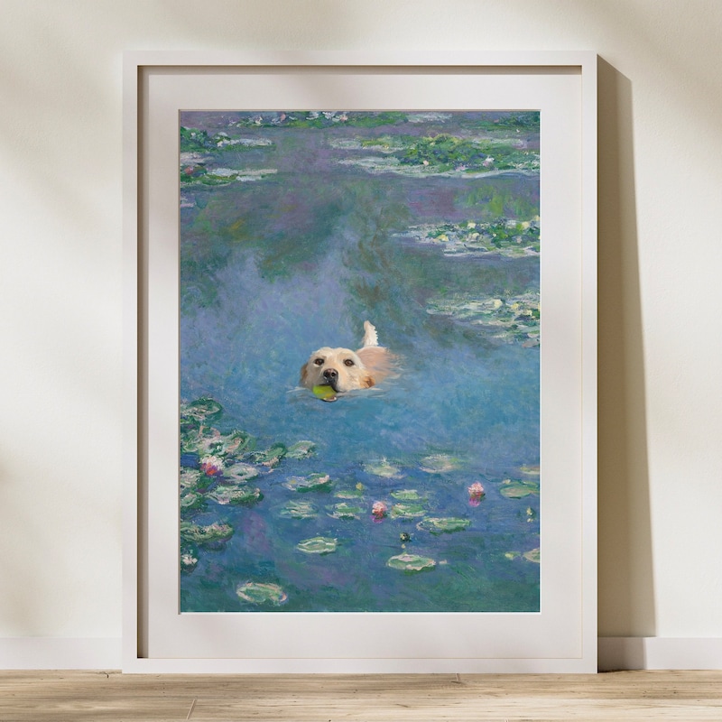Golden Retriever Monet - Etsy