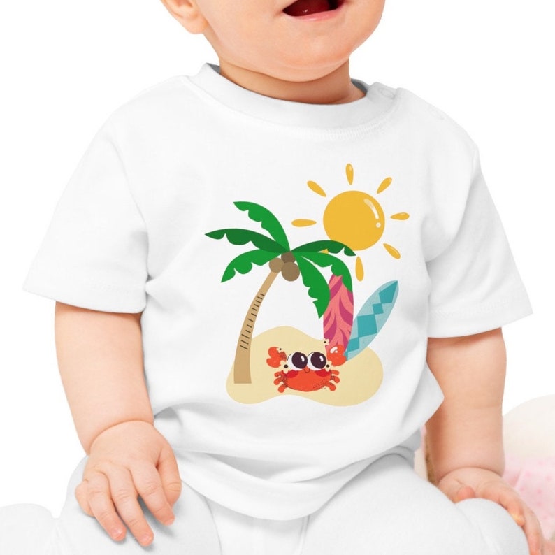 Colorful Fun Baby Beach Tee Perfect for Infants to Toddlers - Etsy