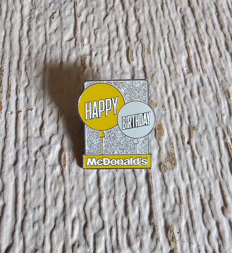 Happy Birthday Mcdonald's Collectible Pin - Etsy