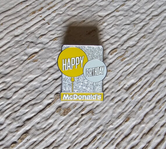 Happy Birthday McDonald's Collectible Pin - Gem