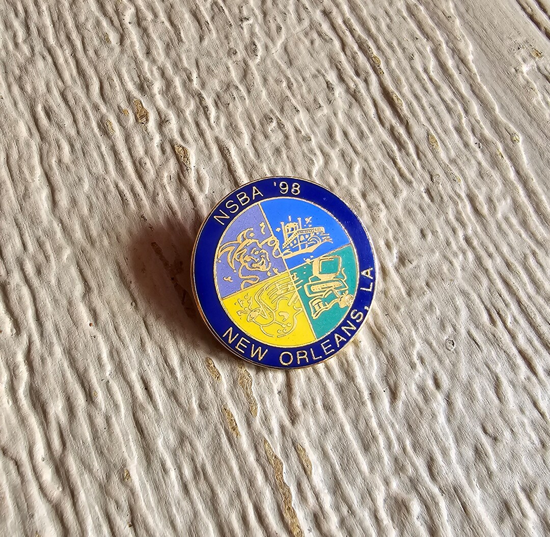 Vintage NSBA 1998 New Orleans Louisiana Lapel Hat Pin - Etsy