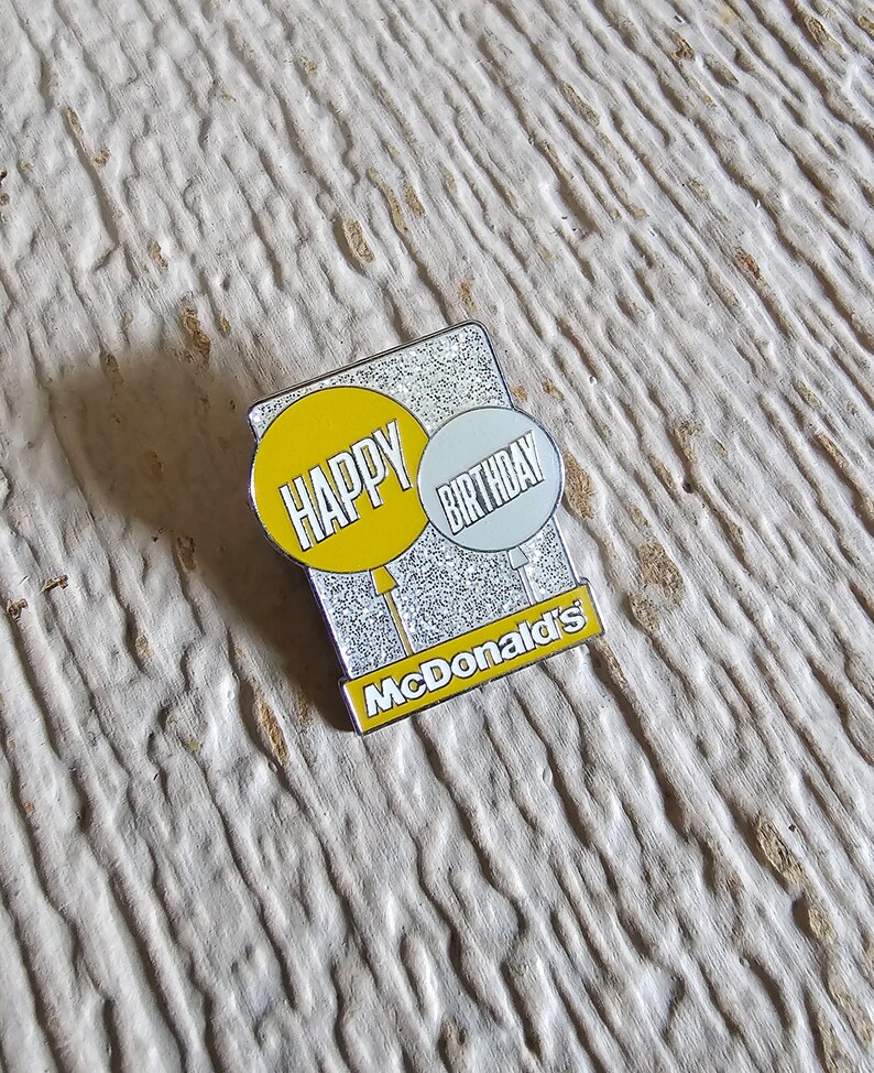 Happy Birthday Mcdonald's Collectible Pin - Etsy