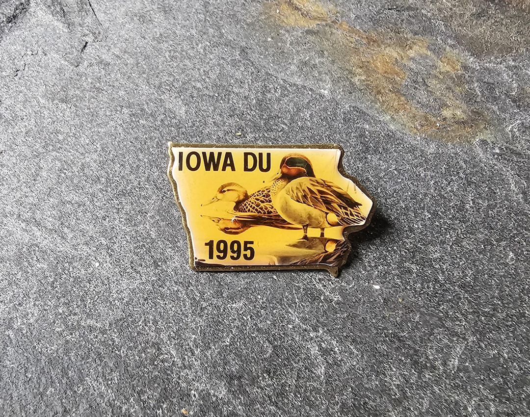 Iowa Ducks Unlimited 1995 Enamel Lapel Hat Pin - Etsy
