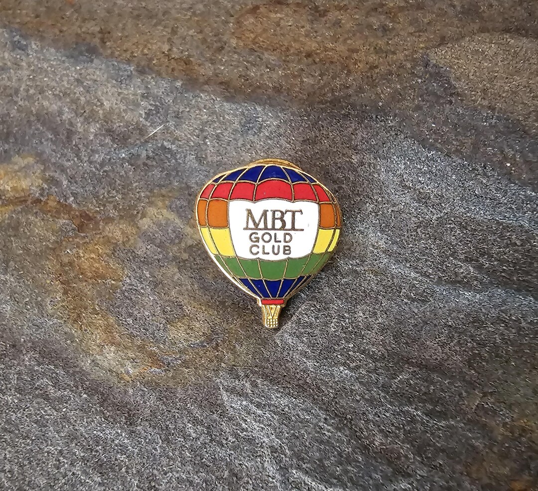 MBT Gold Club Hot Air Balloon Pin Lapel Hat Pin - Etsy