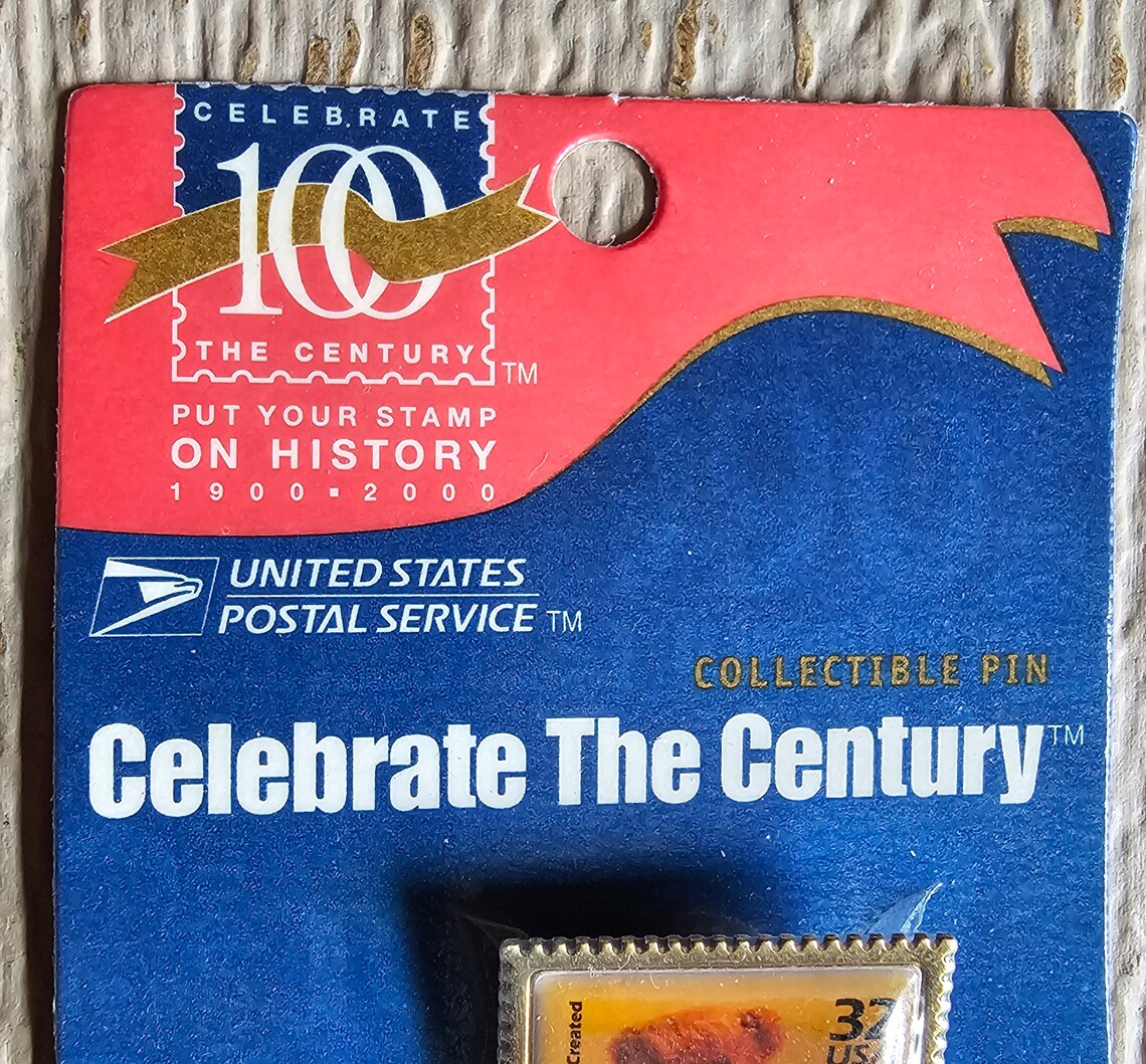 USPS Celebrate the Century Collectible Stamp Pin Vintage 1998 Teddy ...