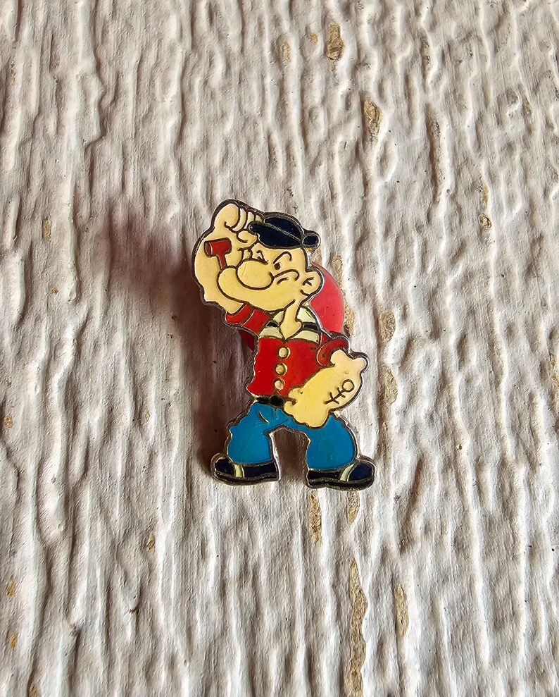 Vintage Popeye the Sailor Man Cartoon Enamel Lapel Hat Pin - Etsy Australia