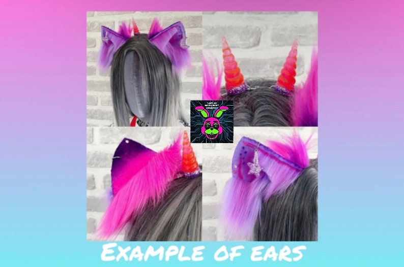 DIY 3-inch Cat Ears Template, Cosplay Animatronic Pattern (digital ...