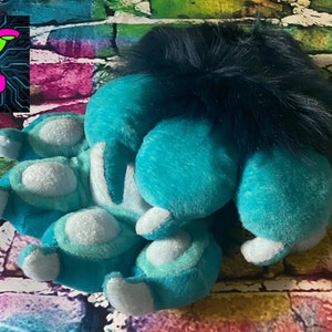 MONSTER PAWS With Soft Fabric Claws Furry Gloves Fur Suit Cosplay ...