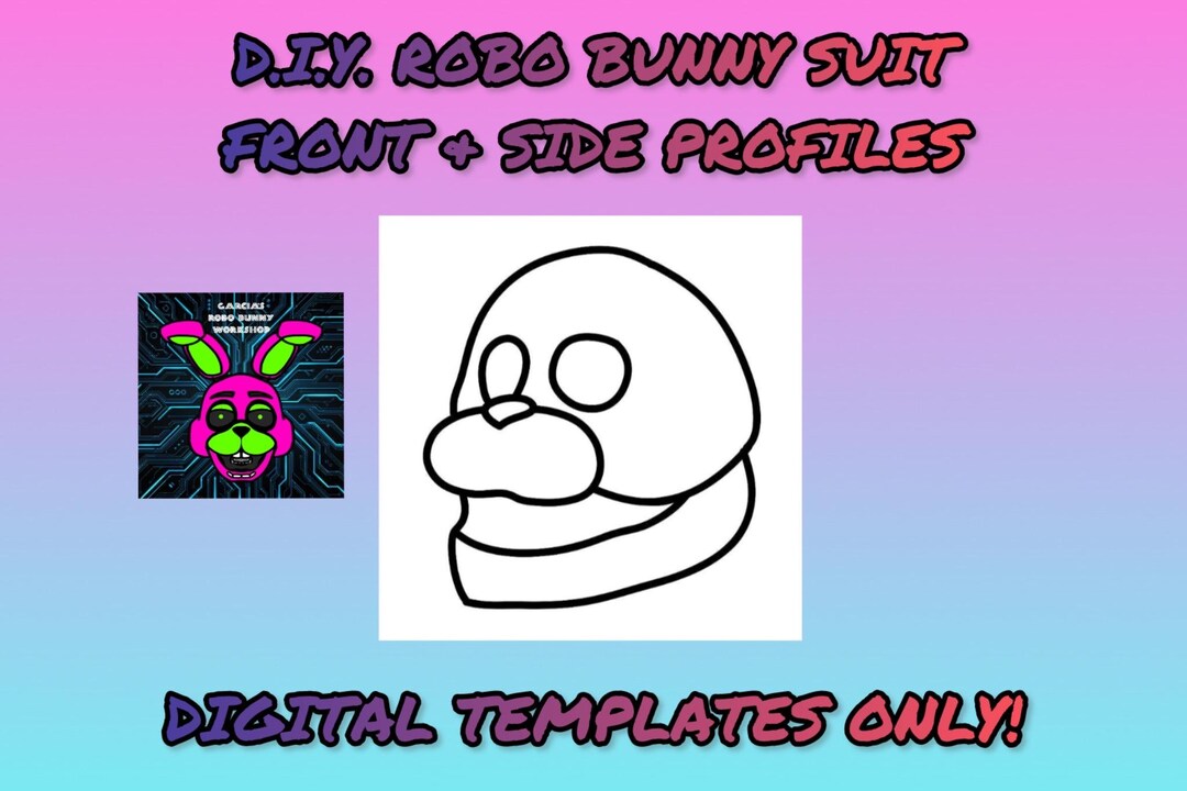 DIY Robo Bunny Suit Template: Head & Body Profile (digital Download) - Etsy