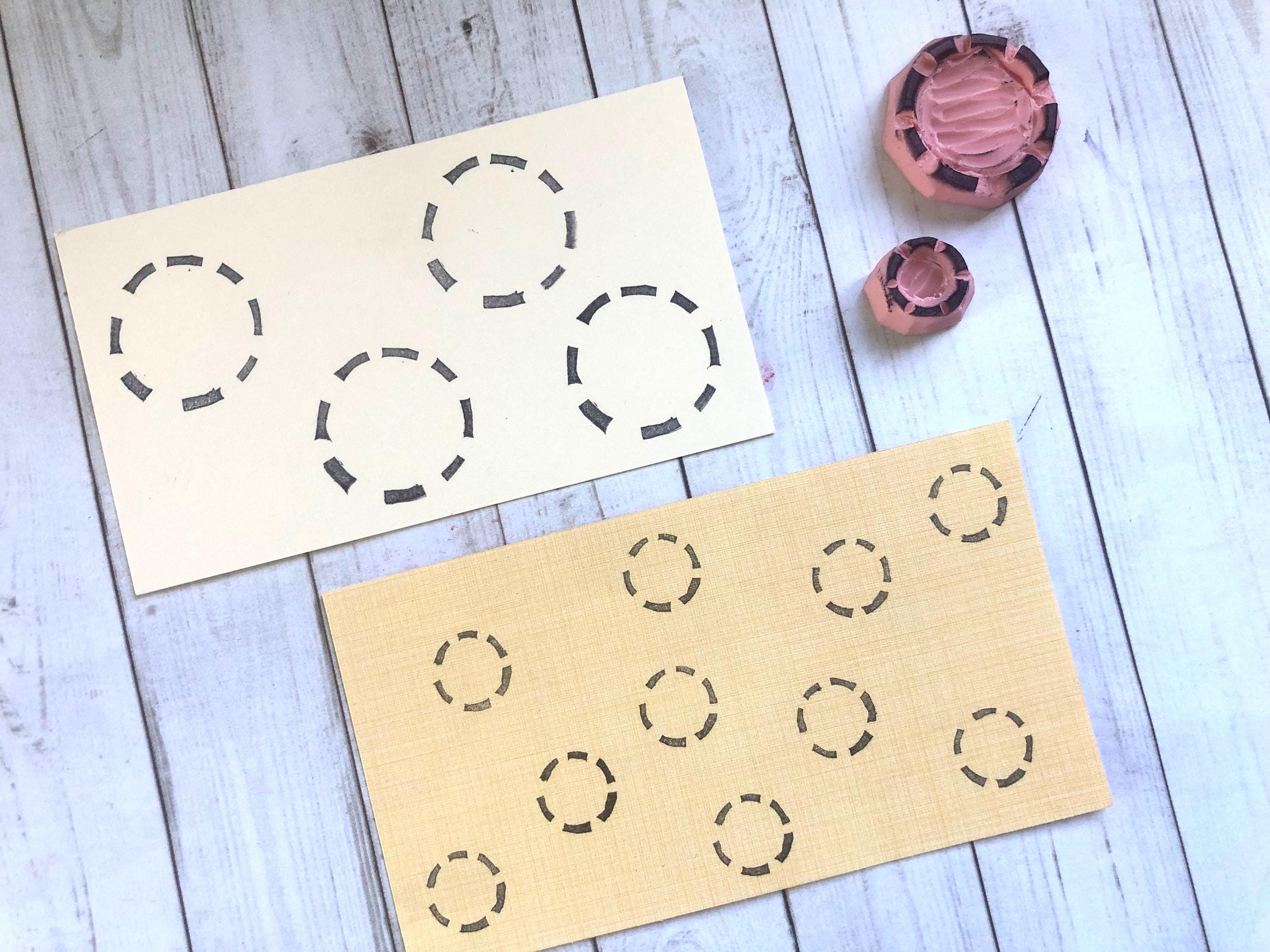 Circle Dotted Ring Rubber Stamp Set /sphere Stamps/ Bubble Stamps/ Ball ...