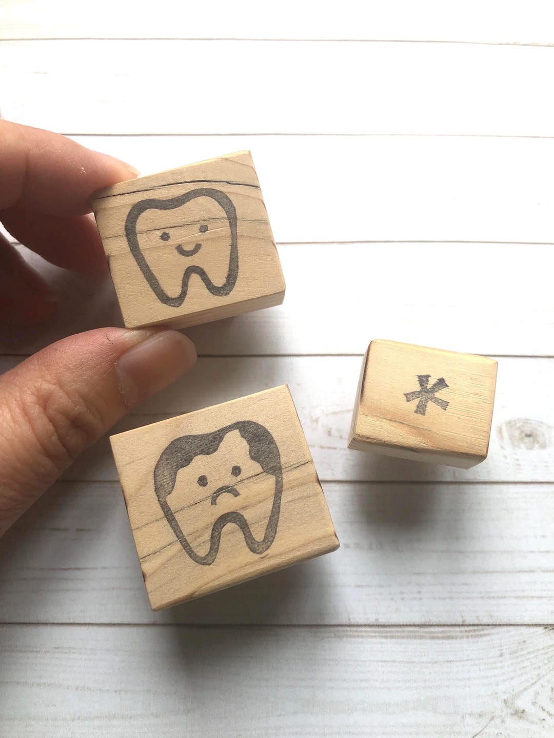 Tooth Rubber Stamp Set // Tooth Fairy // Teeth Brush Chart Tracker ...