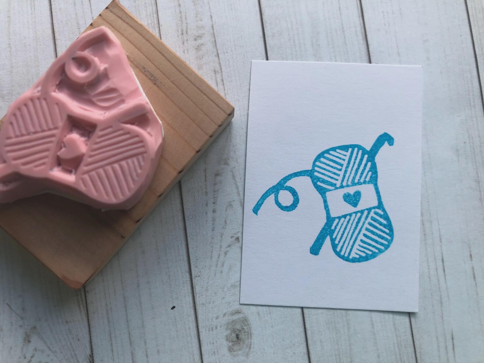 Wool 100 % Yarn Rubber Stamp//sheep Stamp//lamb/ball of Yarn// Knitting ...
