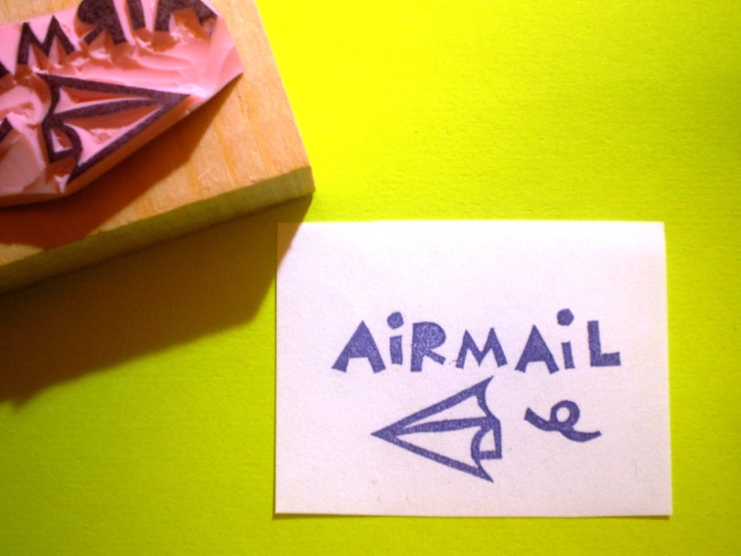 Air Mail Rubber Stamp//shipping Stamp/packing/par Avion//usps Stamps ...