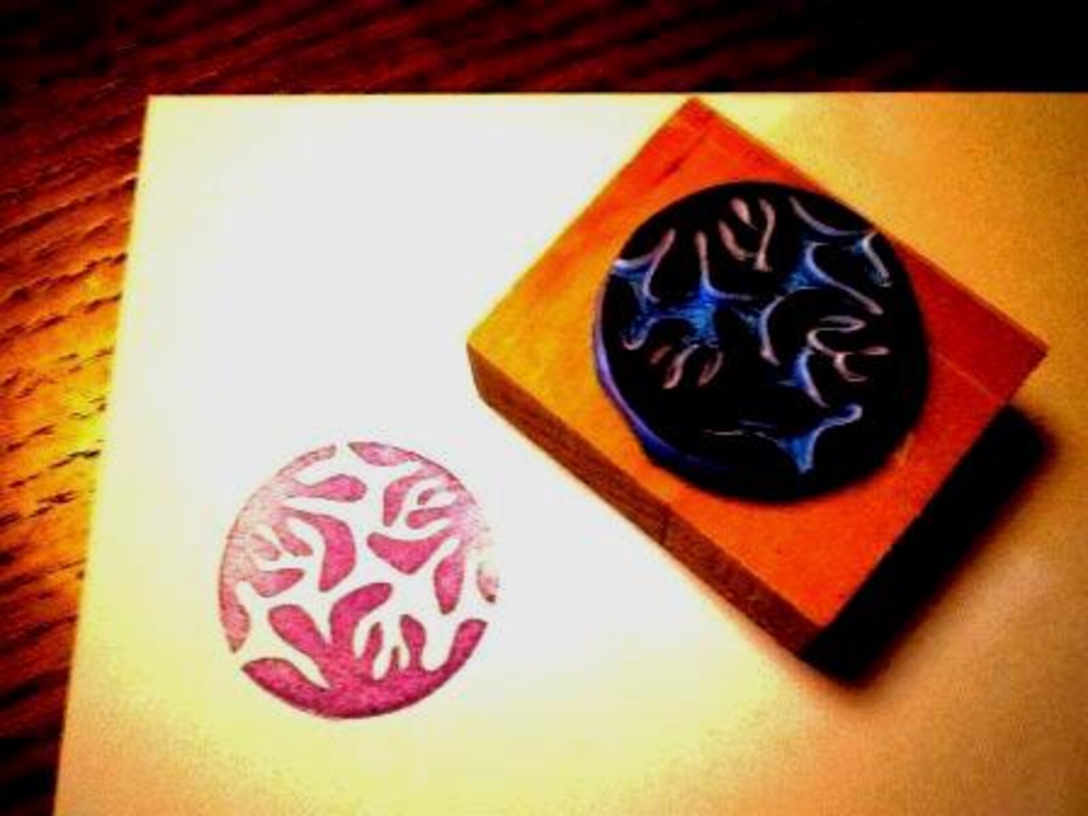 Orchid Rubber Stamp//japanese Family Crest//zen//circle//flower Stamp ...