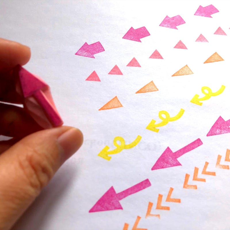 Arrow Rubber Stamp - Etsy