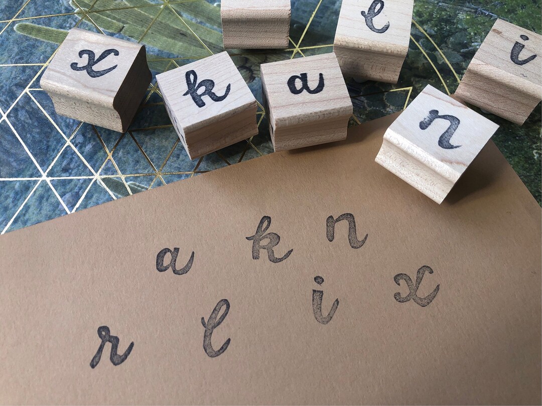 Custom Monogram Rubber Stamp/personalized Initial Rubber Stamp/mini ...