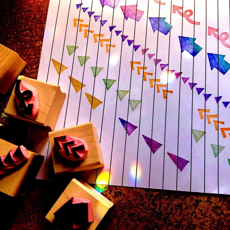 Arrow Rubber Stamp - Etsy