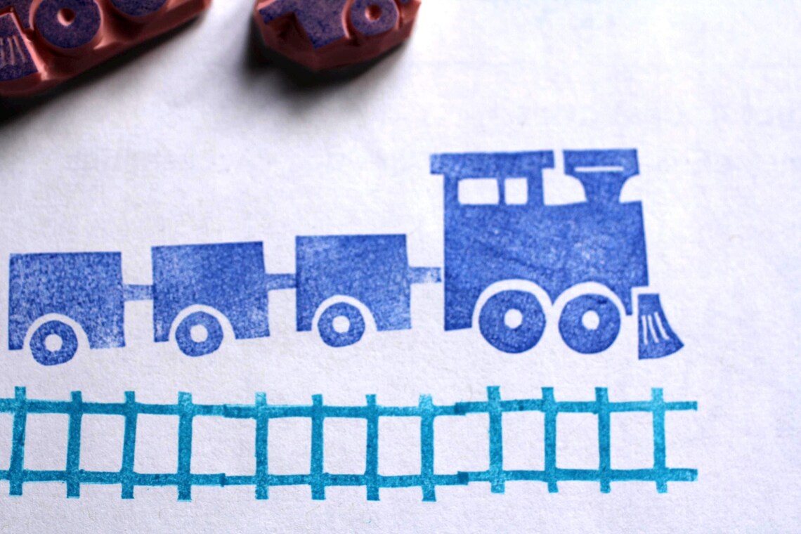 Train Rubber Stamp Set //thomas the Tank Engine Stamp//chuggington ...