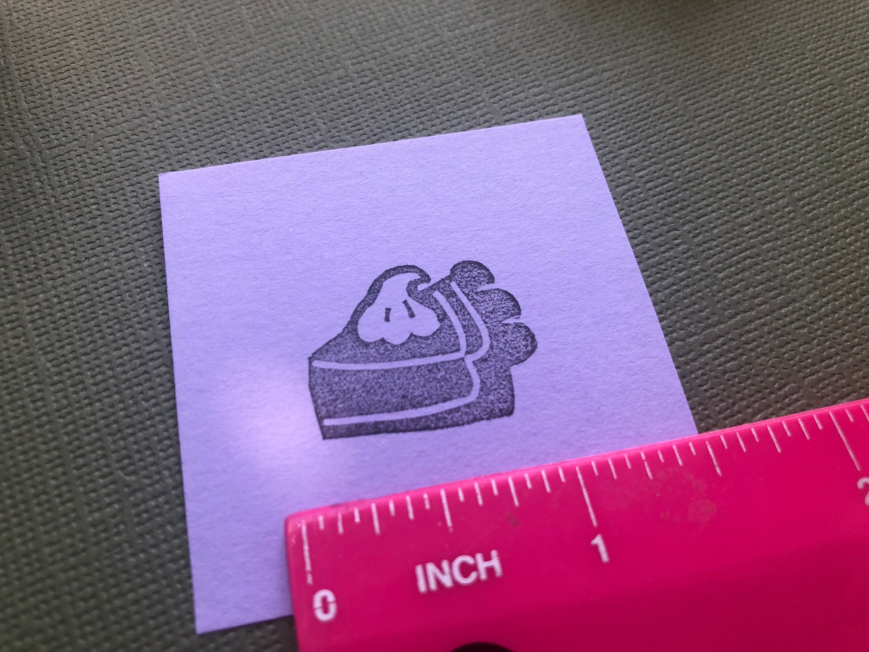 Pie Rubber Stamp// Apple Pie // Pumpkin Pie// Peach Pie // Dessert ...