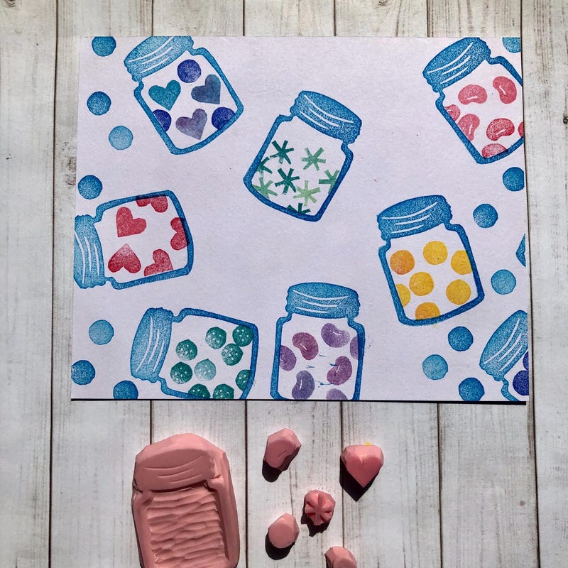 Mason Jar Stamps - Etsy
