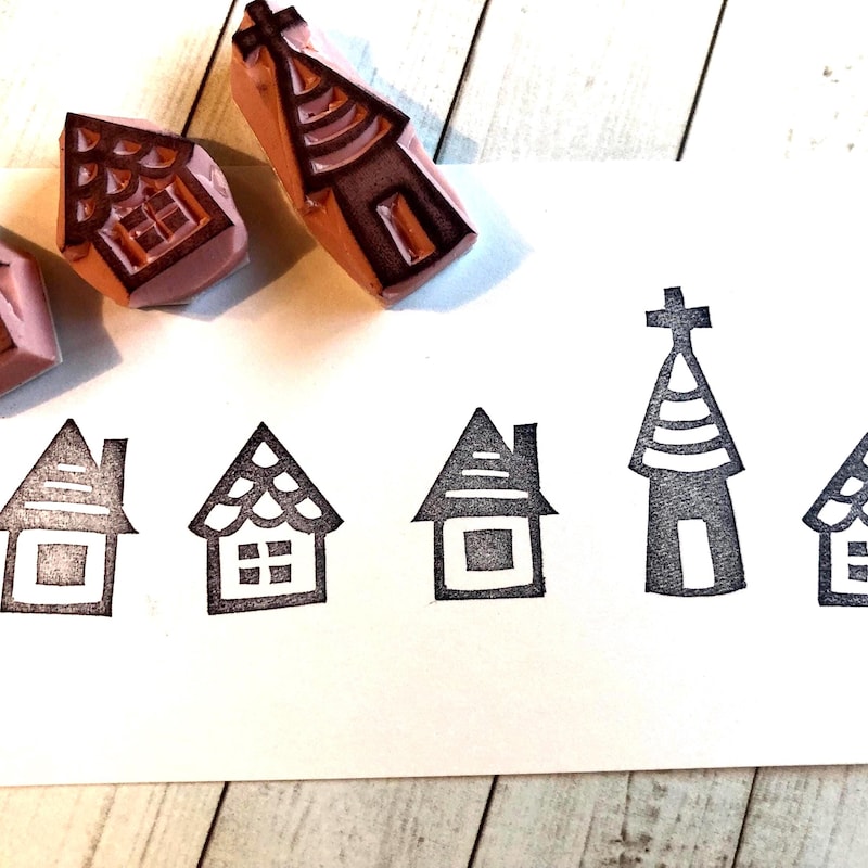 House Rubber Stamp - Etsy