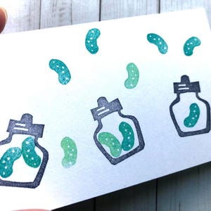 Pickles Rubber Stamp Set // Pickles Jar Stamp // Cucumber Stamp ...