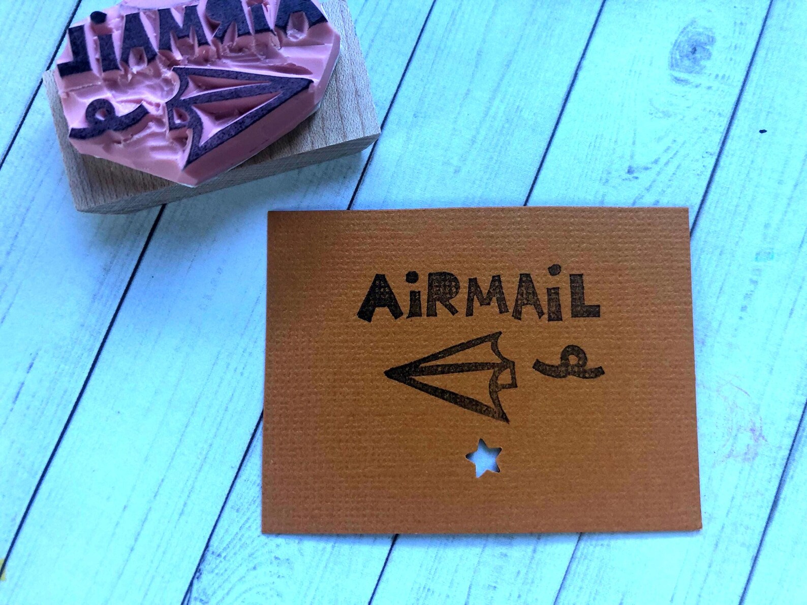 Air Mail Rubber Stamp//shipping Stamp/packing/par Avion//usps Stamps ...