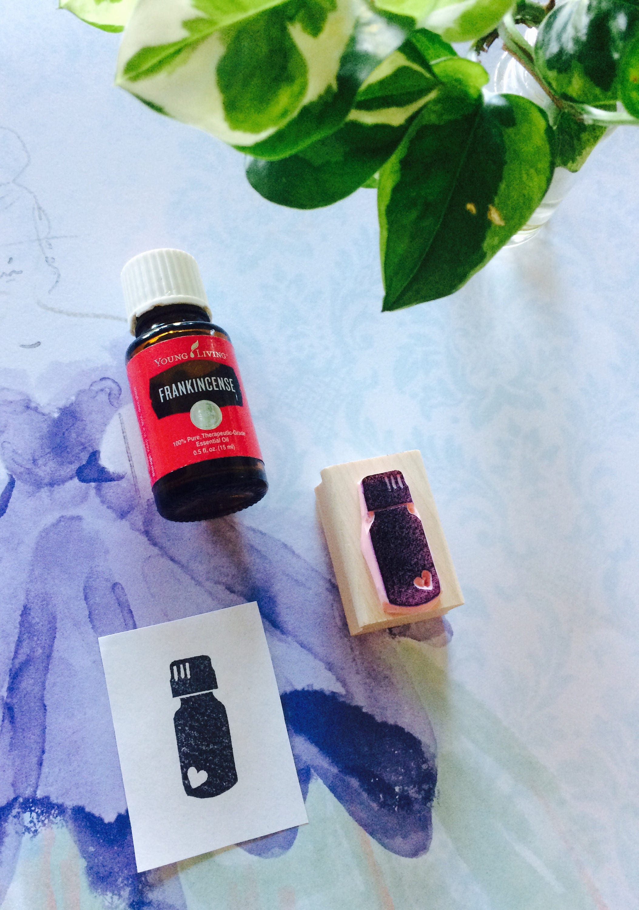 Essential Oil Rubber Stamp Hand Carved and Hand Crafted - Etsy