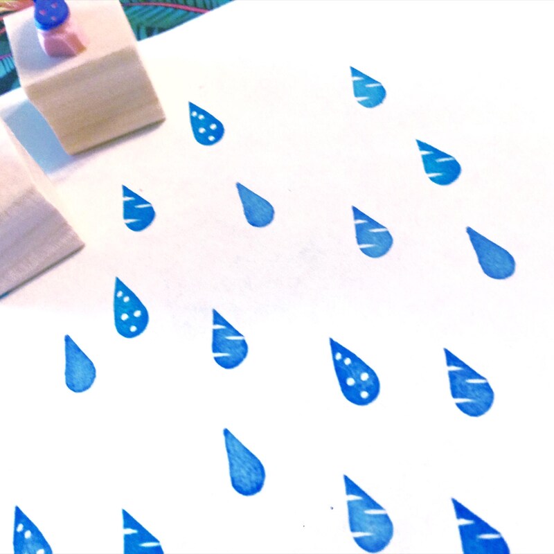Water Drop Stamp - Etsy