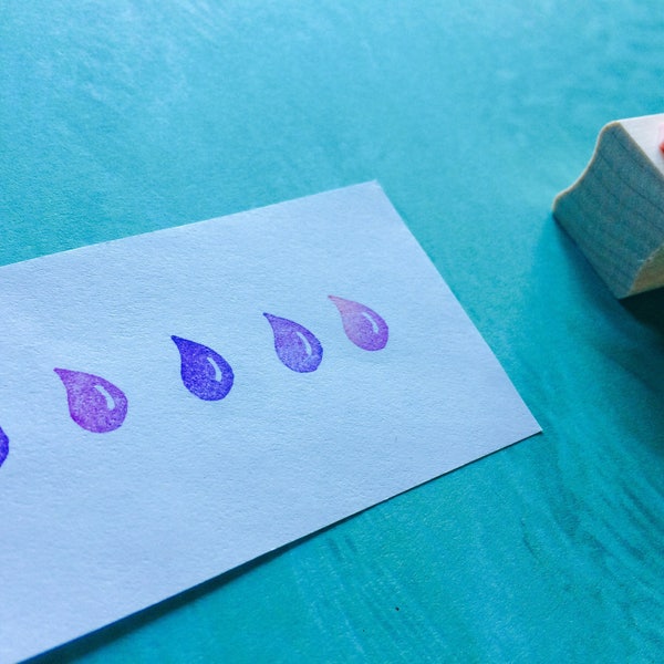 Water Drop Stamp - Etsy
