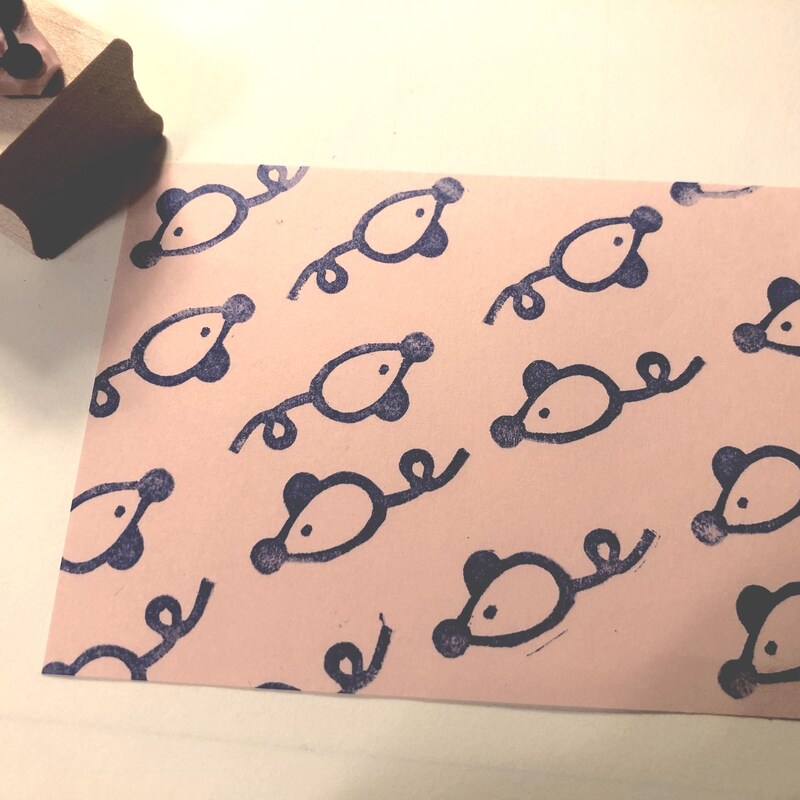 Mouse Rubber Stamp - Etsy