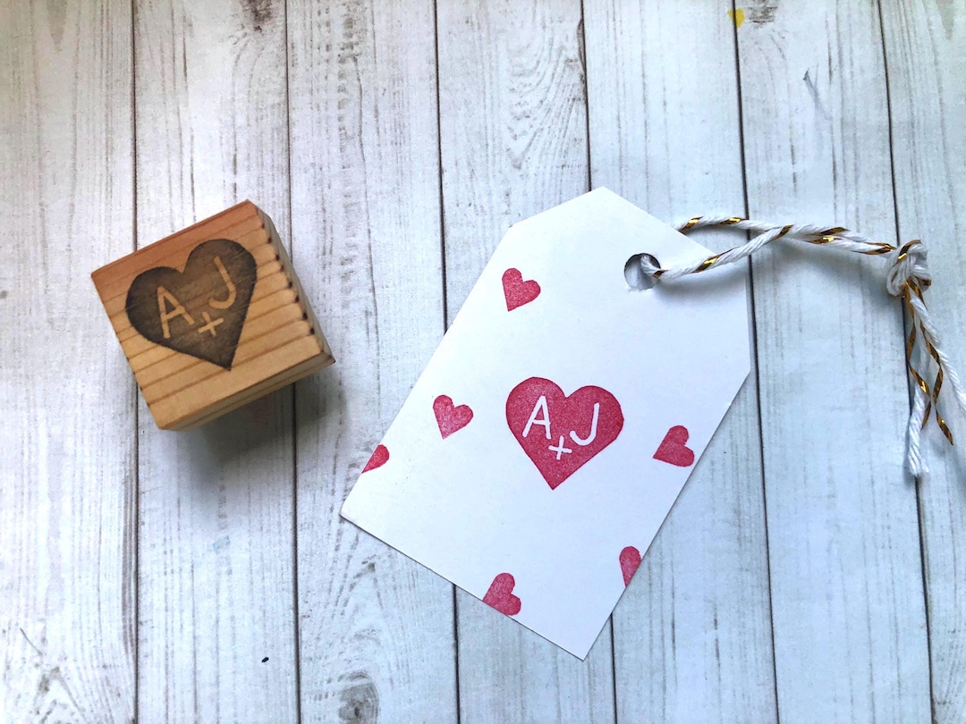 Custom Initial Rubber Stamp//wedding Monogram Rubber Stamp ...