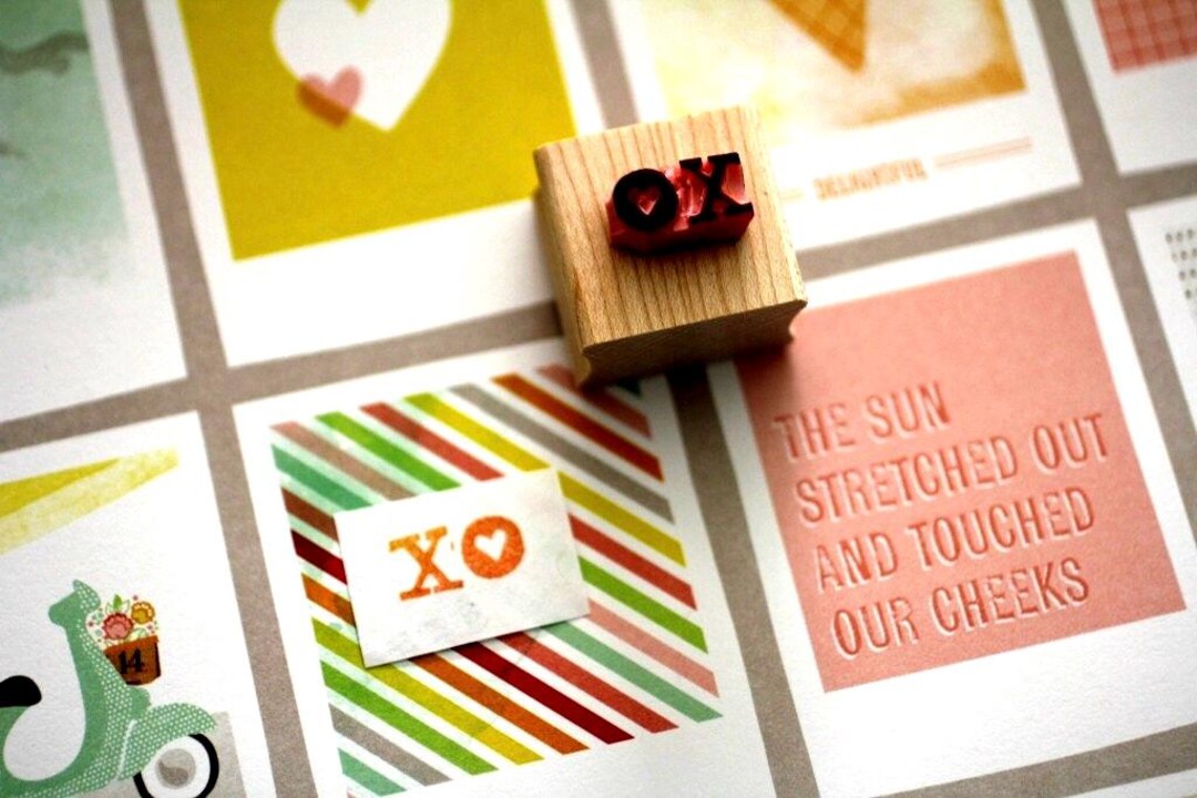 XO Mini Rubber Stamp//kiss and Hug Rubber Stamp//wedding Stamps ...