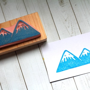 Mountain Rubber Stamp//mt Fuji Stamp// Outdoor// Camping// Hiking ...