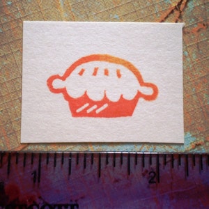 Pie Rubber Stamp/ Thanksgiving Feast/pastry/apple Pie/ Pumpkin Pie/mini ...