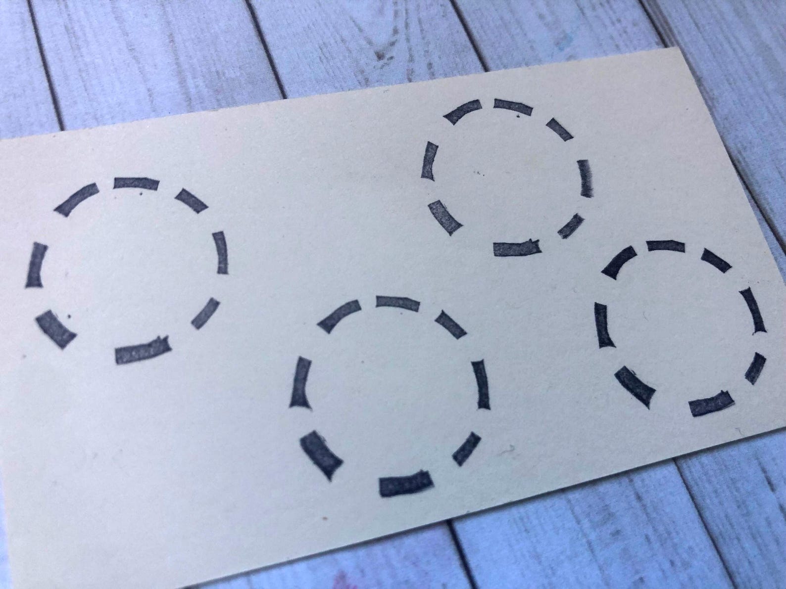 Circle Dotted Ring Rubber Stamp Set /sphere Stamps/ Bubble Stamps/ Ball ...