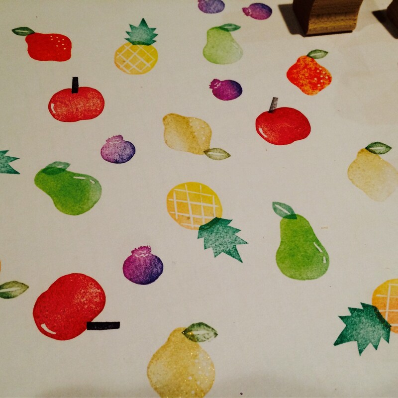 Fruit Rubber Stamp - Etsy