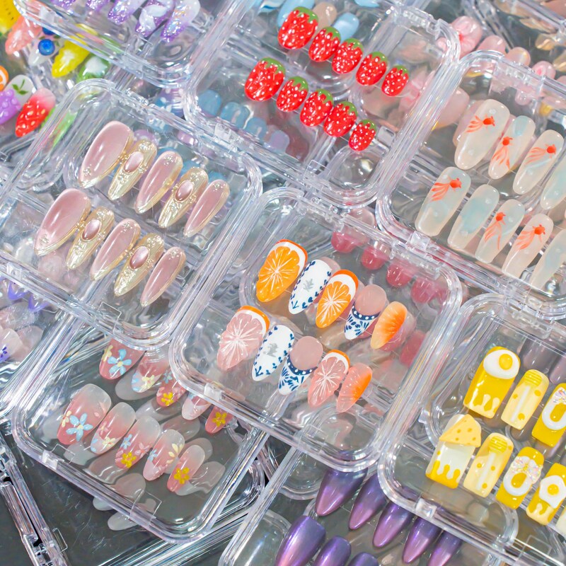 Fake Nails Nail Art - Etsy