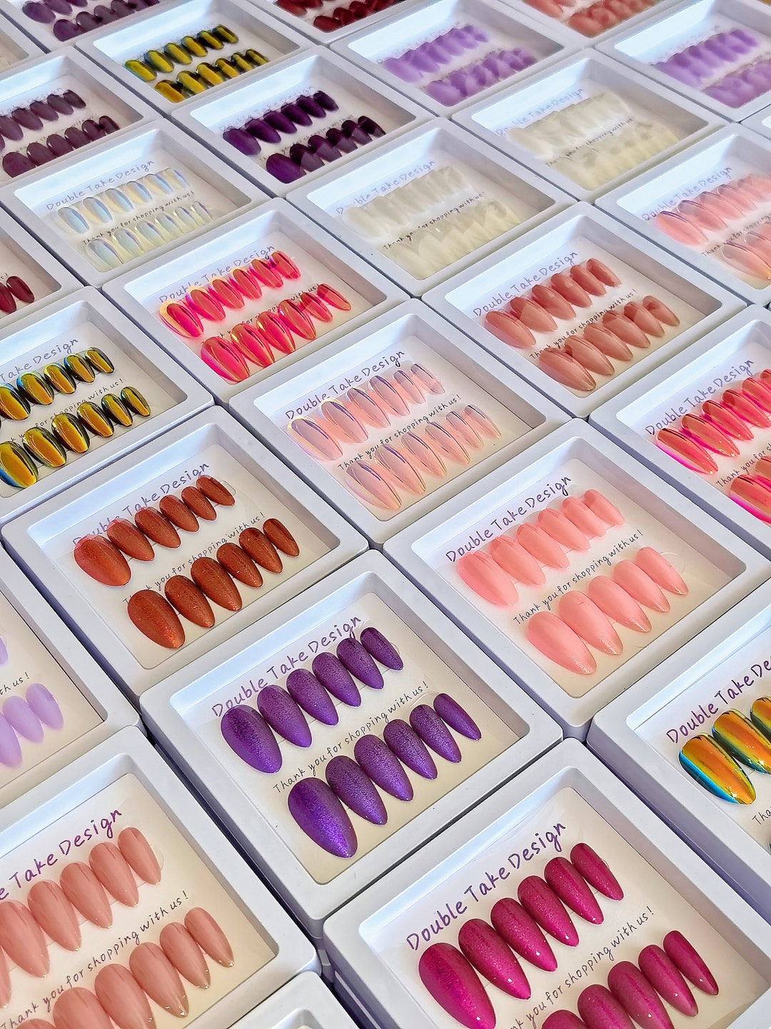 5 Sets Mystery Box Randomly Picked Nails Surprise Boxhand Made Press on ...