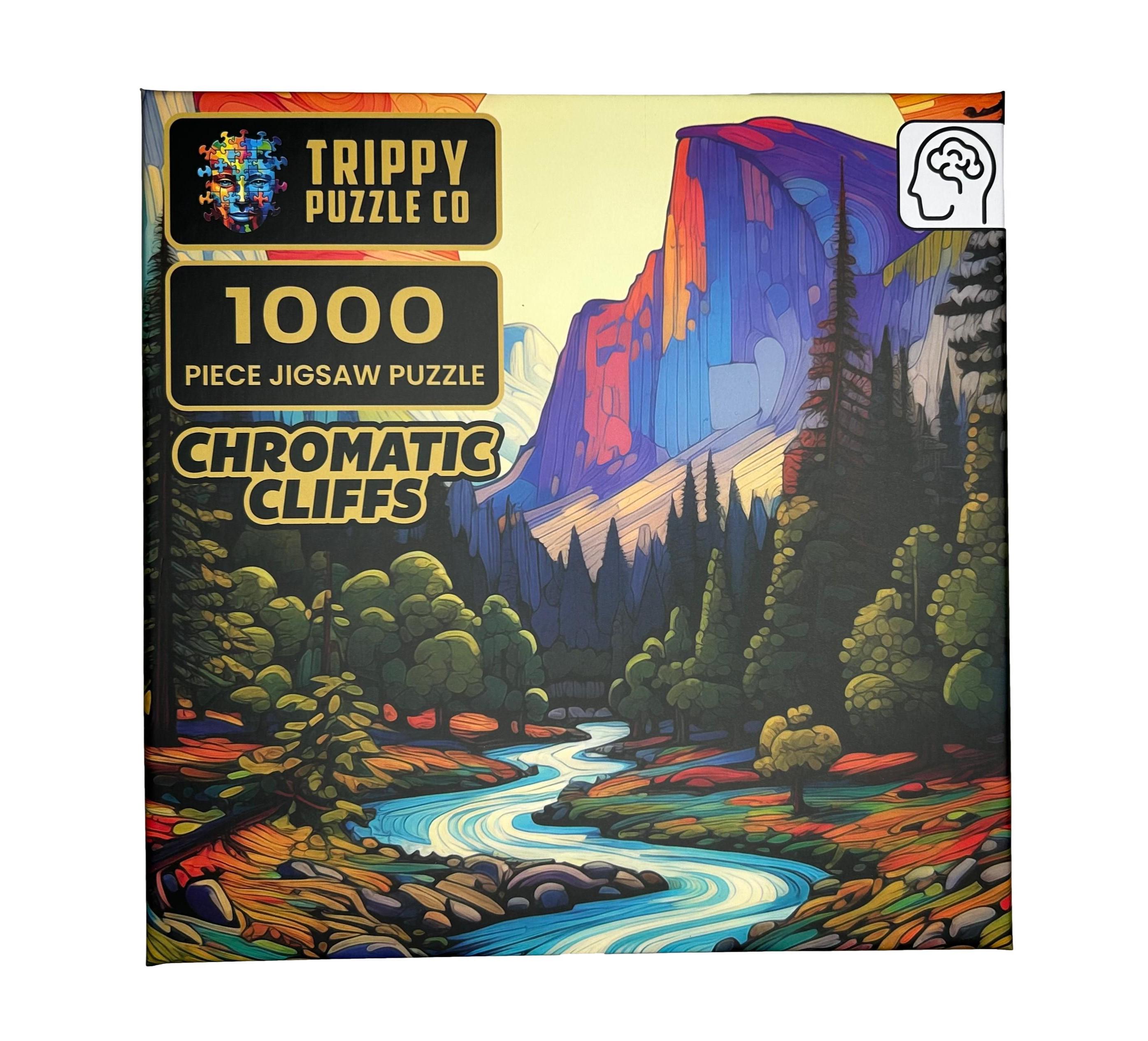 Chromatic Cliffs 1000-piece Jigsaw Puzzle – Discover the Vibrant Beauty ...