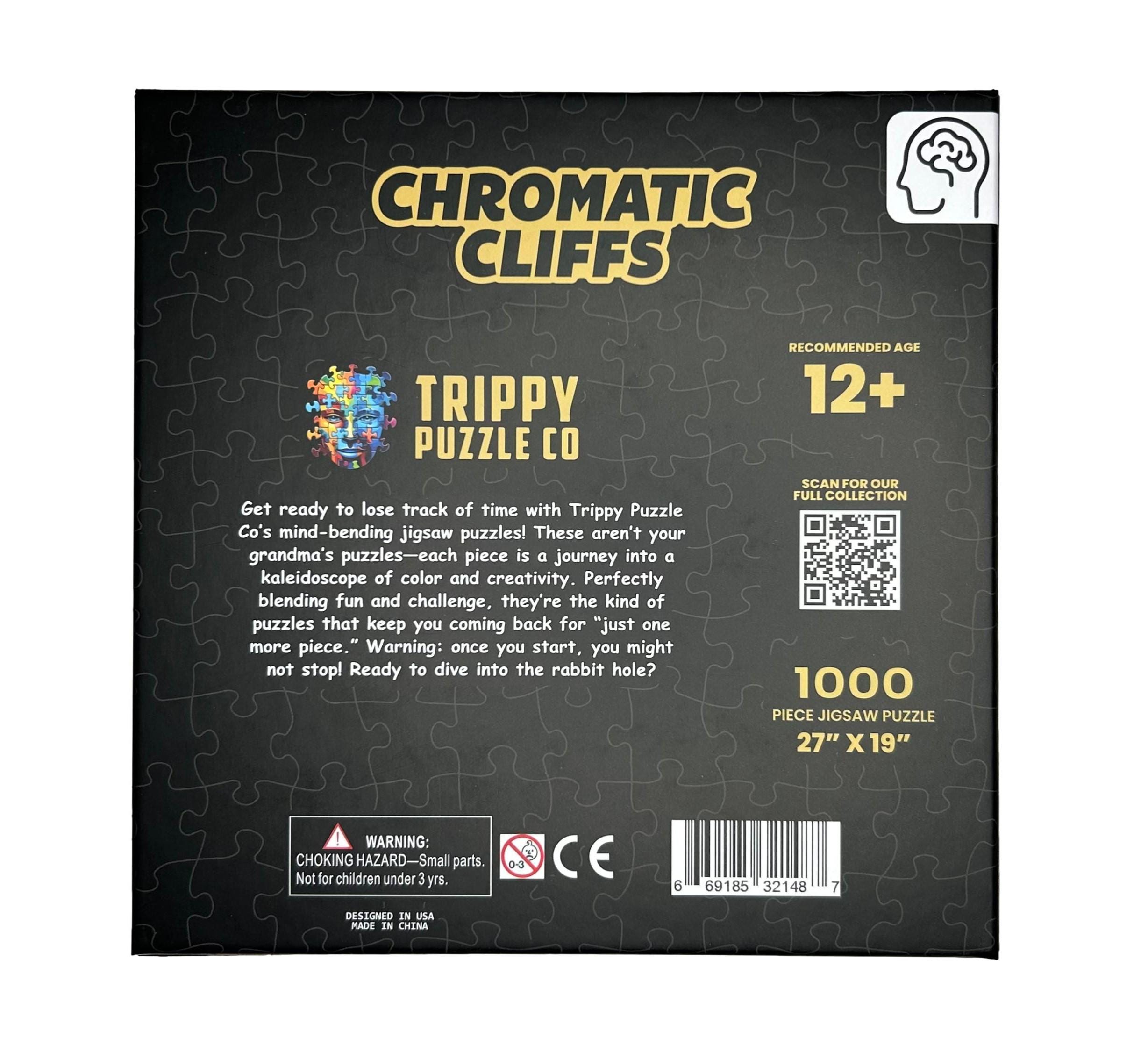 Chromatic Cliffs 1000-piece Jigsaw Puzzle – Discover the Vibrant Beauty ...