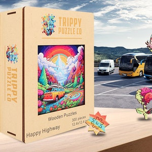 Happy Highway Wooden Jigsaw Puzzle 300 Pieces With Fun and Unique ...