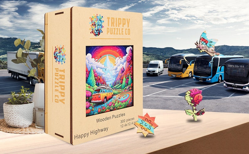 Happy Highway Wooden Jigsaw Puzzle 300 Pieces With Fun and Unique ...
