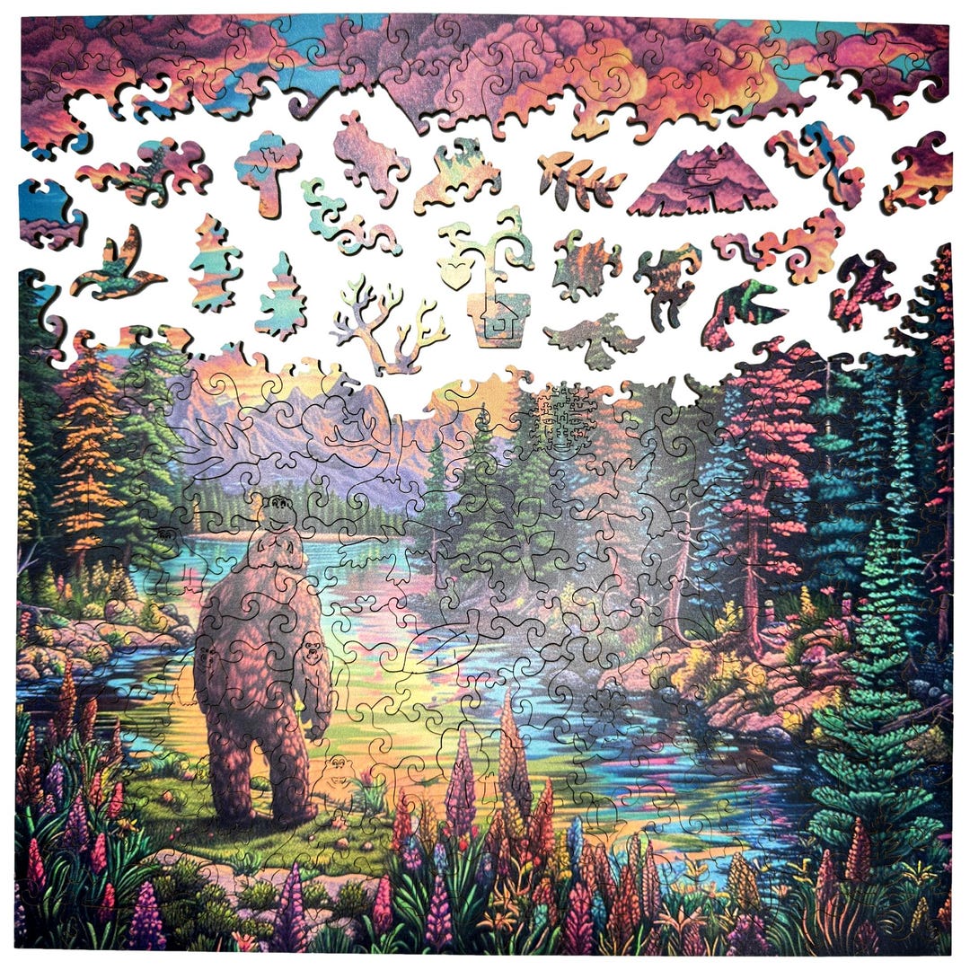 Forrest Fable Wooden Jigsaw Puzzle 300 Pieces With Fun and Unique ...