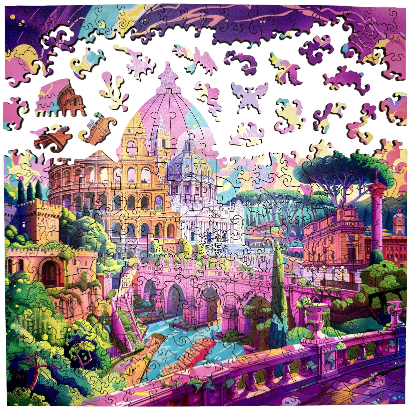 Roman Riddle Wooden Jigsaw Puzzle 300 Pieces With Fun and Unique Pieces ...