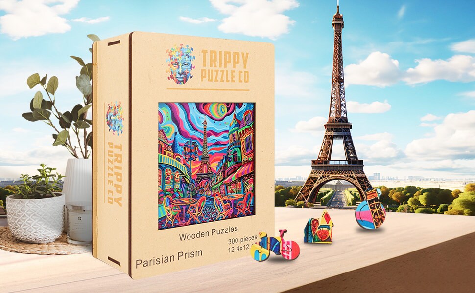 Parisian Prism Wooden Jigsaw Puzzle 300 Pieces With Fun and Unique ...