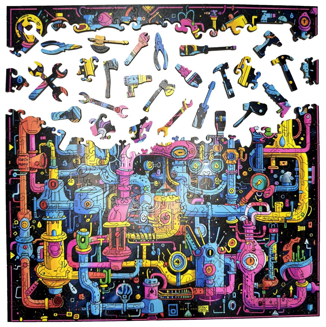 Sci-fi Sewer Wooden Jigsaw Puzzle 300 Pieces With Fun and Unique Pieces ...