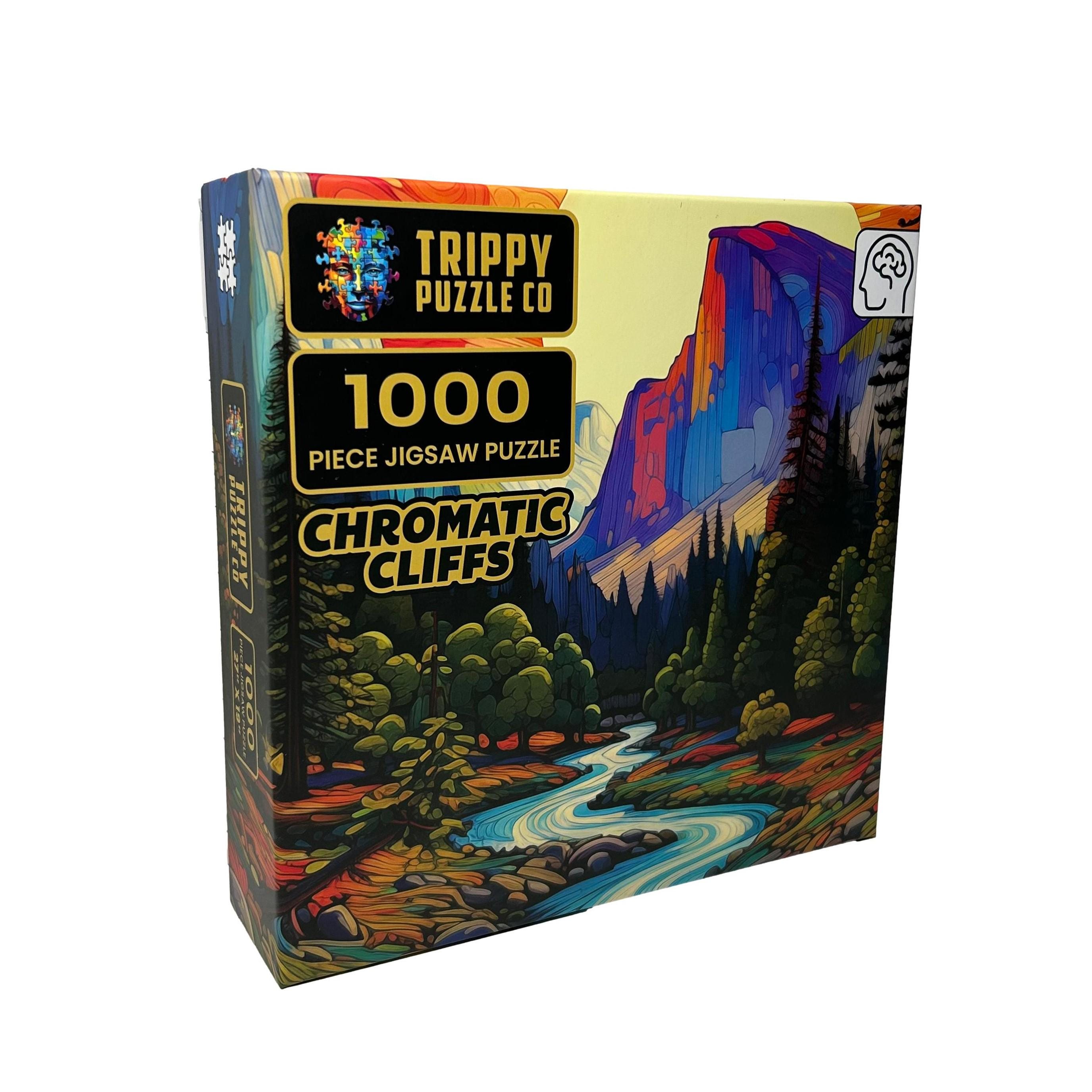 Chromatic Cliffs 1000-piece Jigsaw Puzzle – Discover the Vibrant Beauty ...