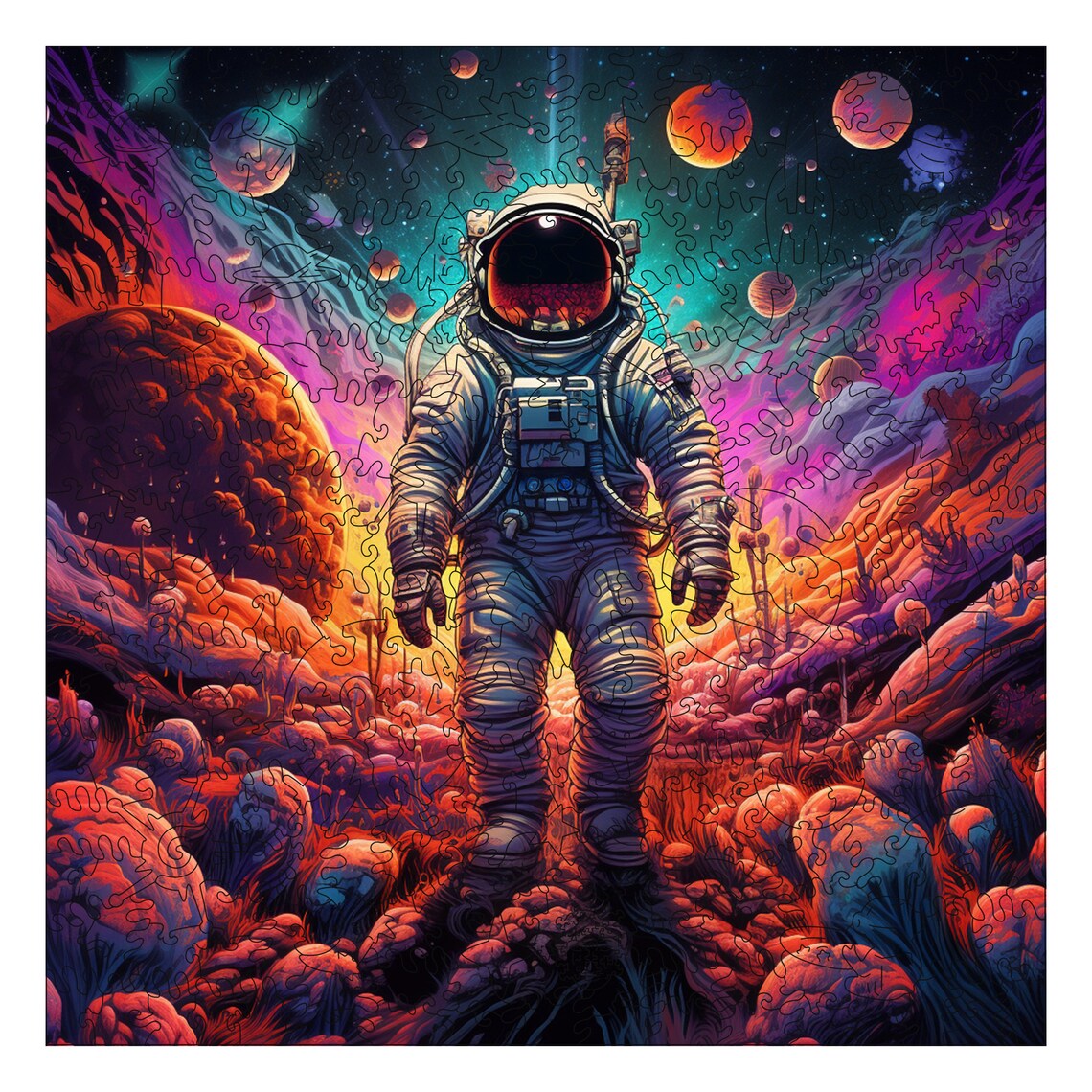 Galactic Groove Wooden Jigsaw Puzzle 300 Pieces With Fun and Unique ...