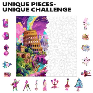Roman Riddle Wooden Jigsaw Puzzle 300 Pieces With Fun and Unique Pieces ...